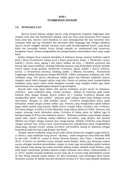 Top PDF Jumlah Tumbuhan Asing Invasif (Invasif spesies) - 123dok.com
