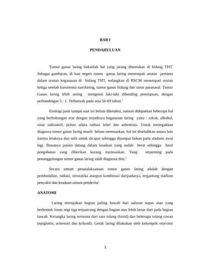 Tumor Ganas Laring | Karya Tulis Ilmiah TUMOR LARING Press1