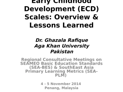 2014 a early childhood development ecd scales ghazalafinal