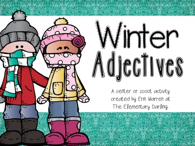 winter adjective freebie