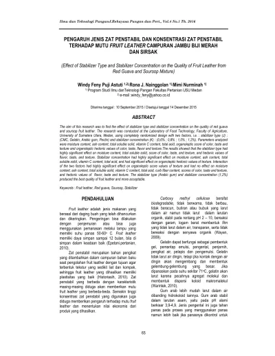 PENGARUH JENIS ZAT PENSTABIL DAN KONSENTRASI ZAT PENSTABIL TERHADAP ...