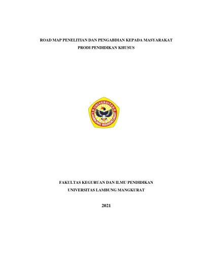 ROAD MAP PENELITIAN DAN PENGABDIAN KEPADA MASYARAKAT PRODI PENDIDIKAN ...